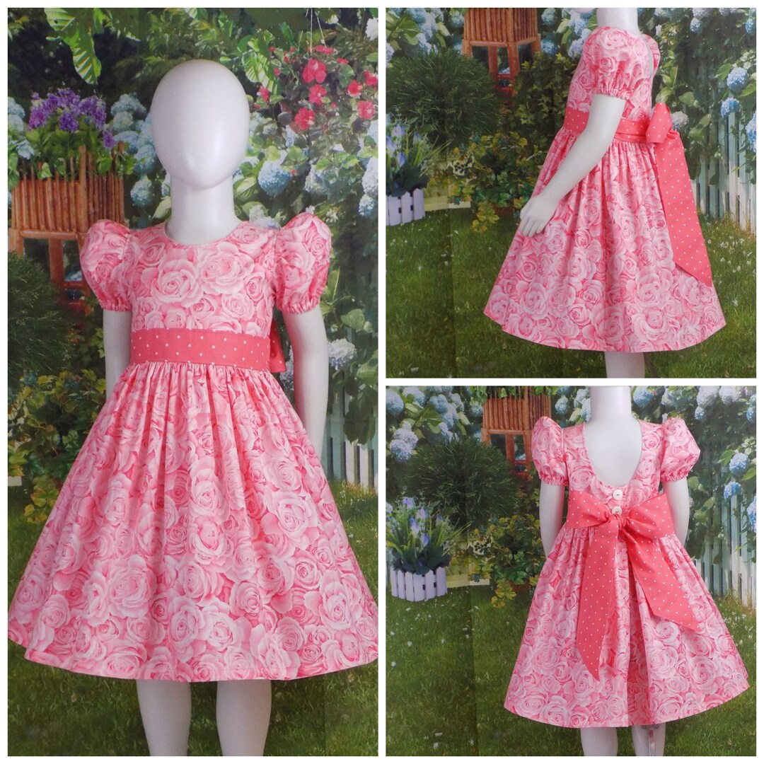 Girl, Coral Dress, Interview Dress, Pageant, Wedding Dress, Peach Roses ...