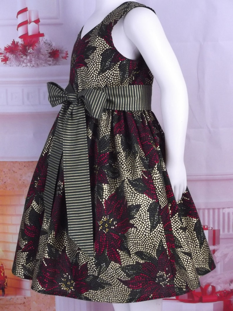 Girl Christmas Dress Toddler Holiday Dress Tween Black - Etsy
