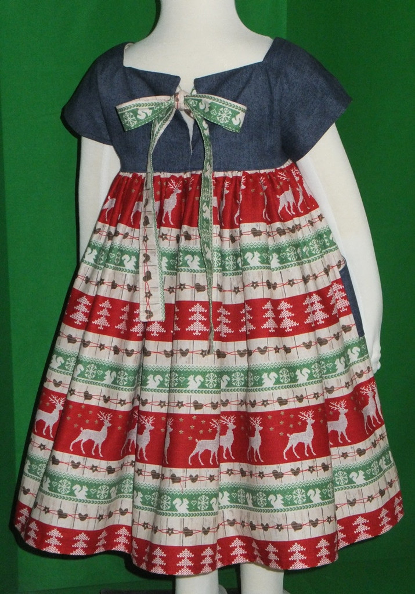 Girls Christmas Dress Toddler Boho Tween Junior Winter | Etsy