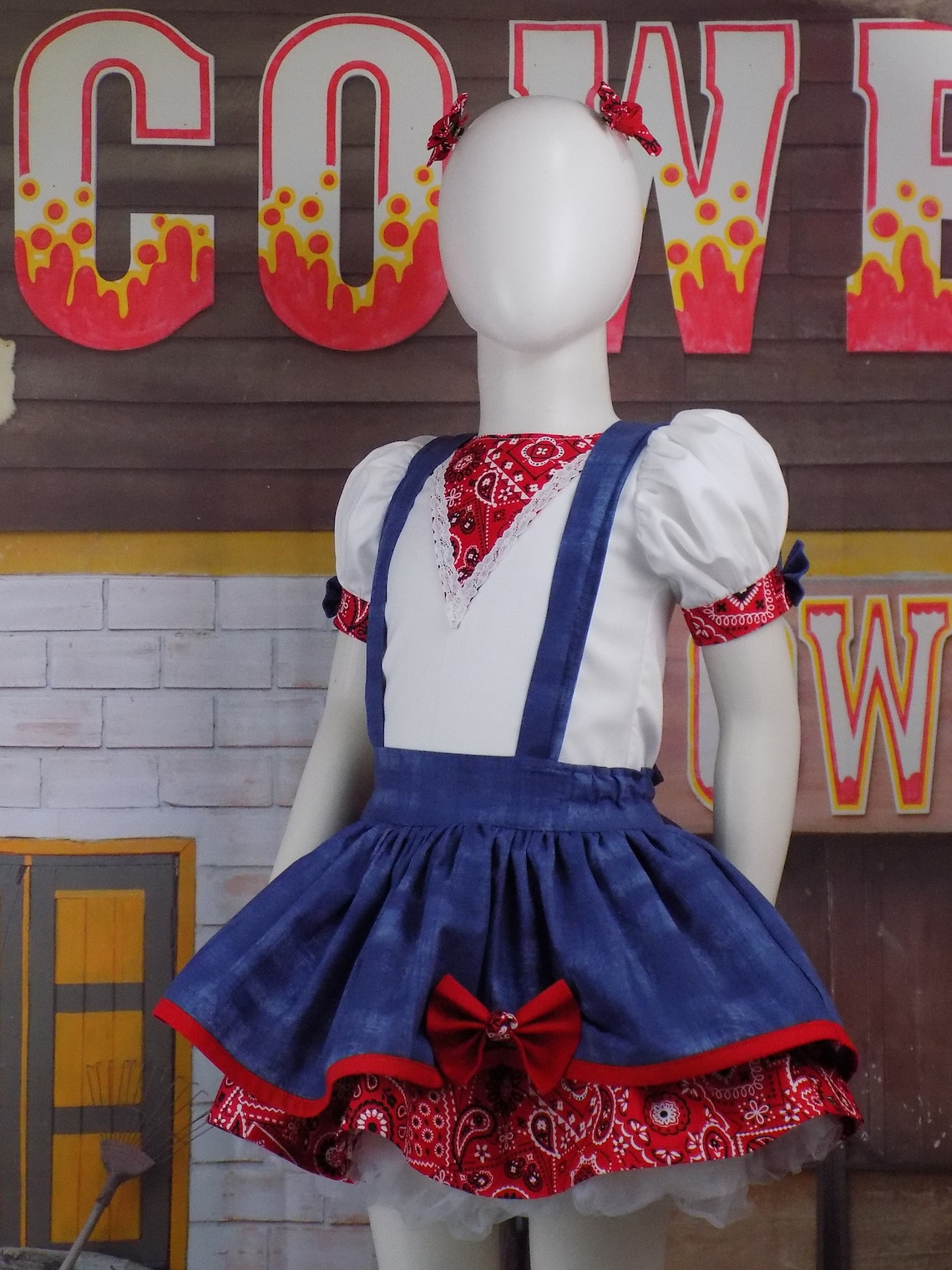 Denim Wear Western Wear Pageant Outfit Cowboy Girls OOC - Etsy
