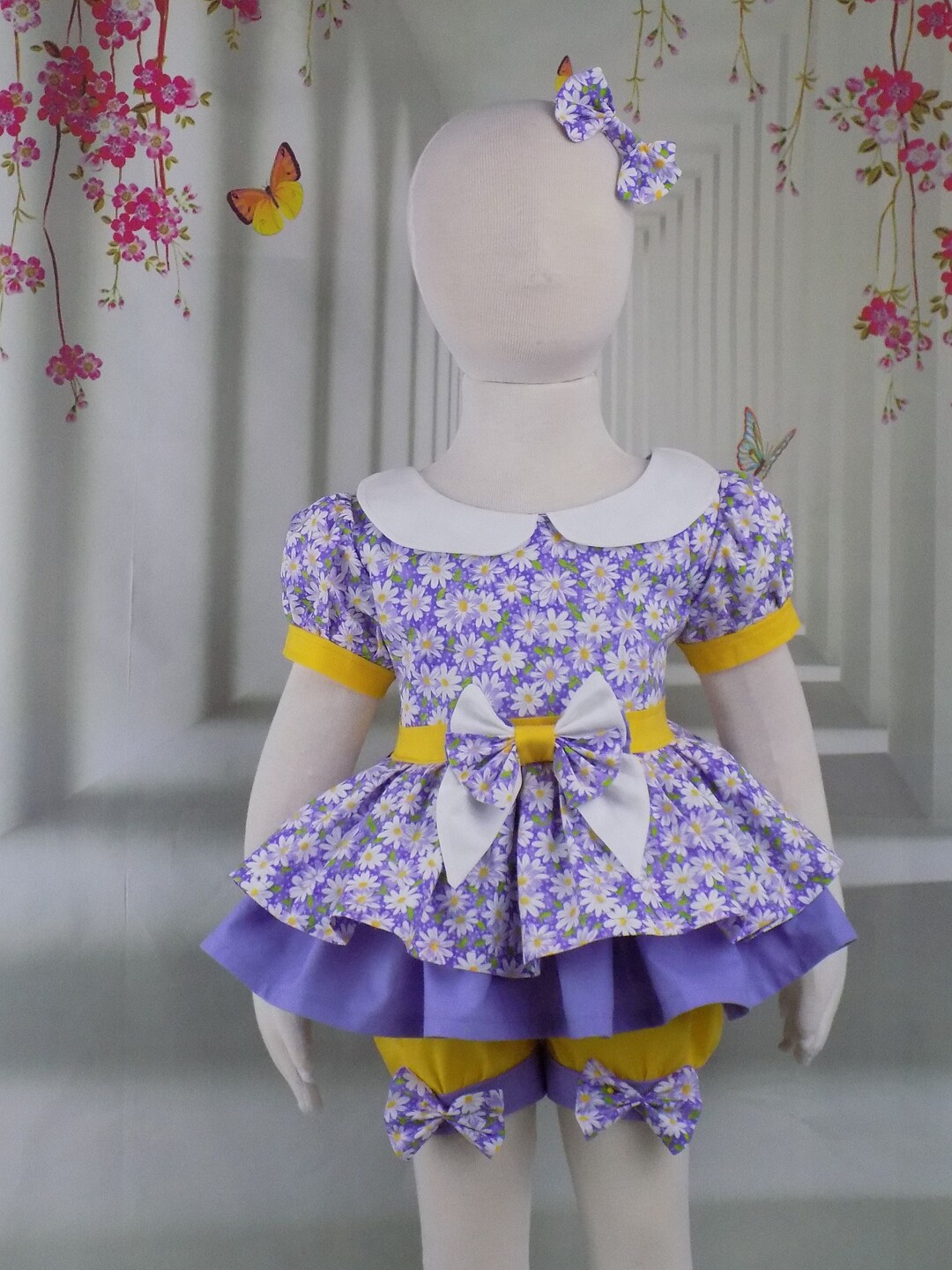Pageant Casual Wear, Purple, Daisy, Floral, Pageant Outfit, Toddler ...
