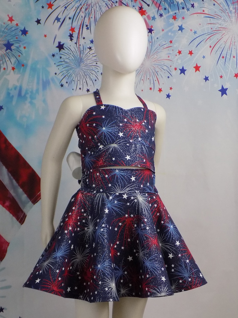 Patriotic Pageant Wear 4th July Outfit Girls 4th July Dress | Etsy