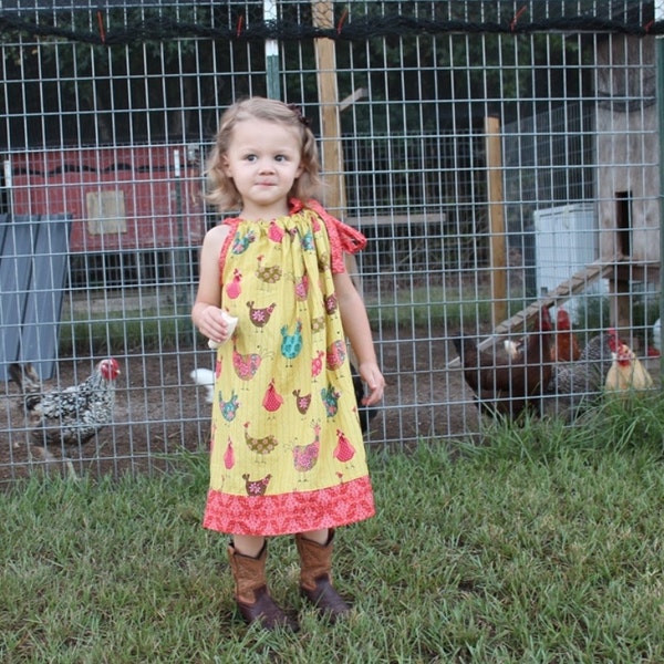 Rooster Toddler Dress - Etsy