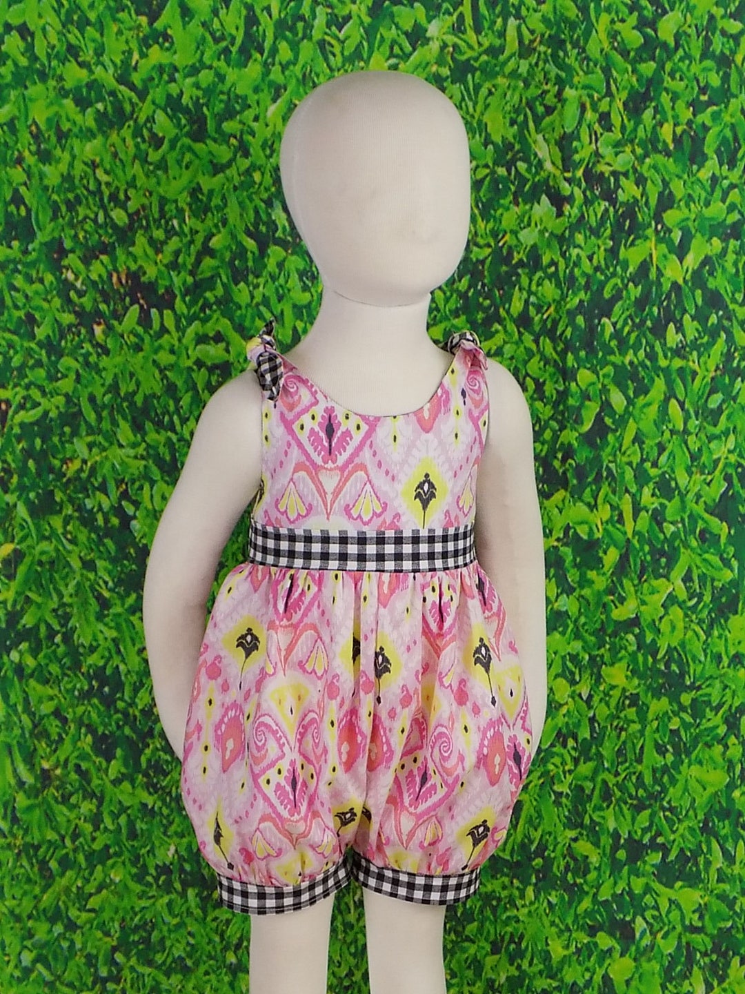 Baby Girl Romper, Pink Romper, Bubble Romper, Black White, Baby Girl ...