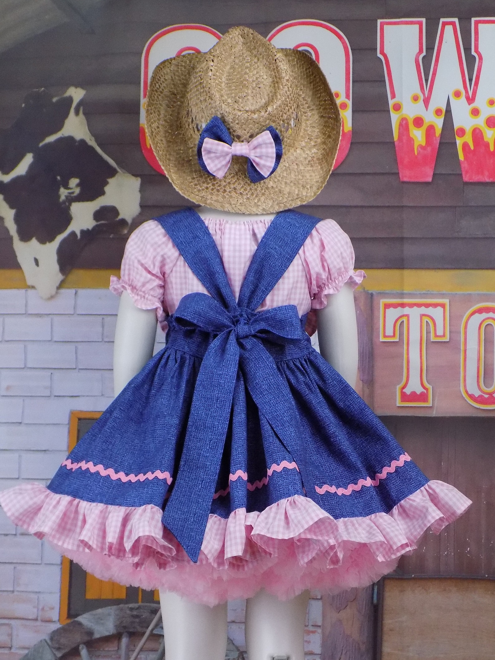 Pink Western Dress Pink Cowgirl Outfit Pink Cowgirl - Etsy