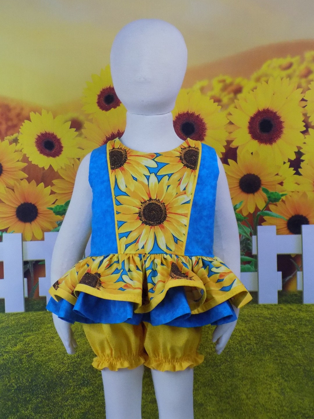 Sunflower, Sportswear, Pageant Casual Wear, Pageant Outfit, Toddler ...