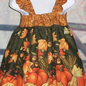 Girls, Thanksgiving Dress, Toddler, Fall Dress, Pumpkin Dress, Autumn ...
