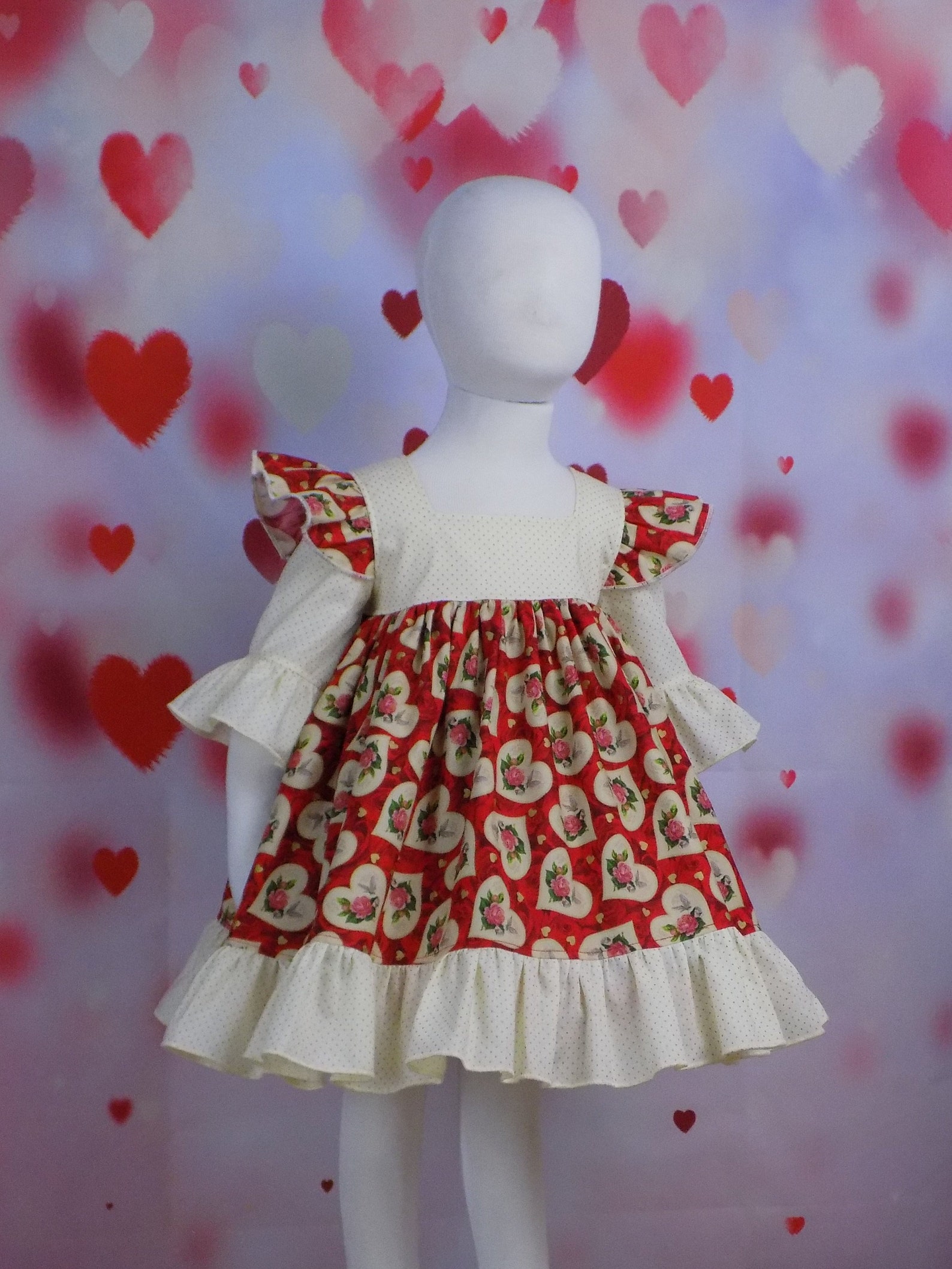 Heart Dress for Baby Girl Girl Valentine Dress Girl Heart - Etsy