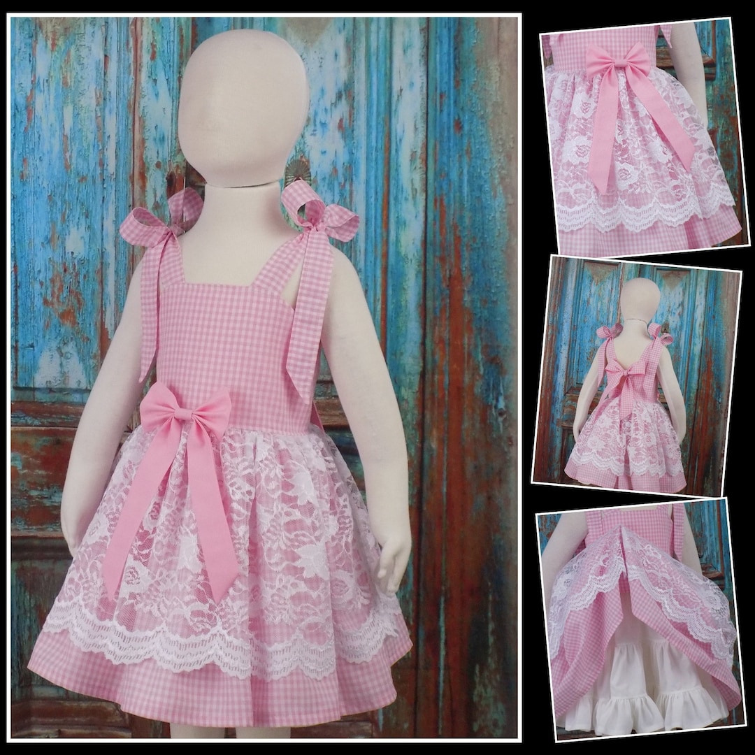 Girls Pink Easter Dress, Natural Beauty Dress, Easter Pageant Dress ...