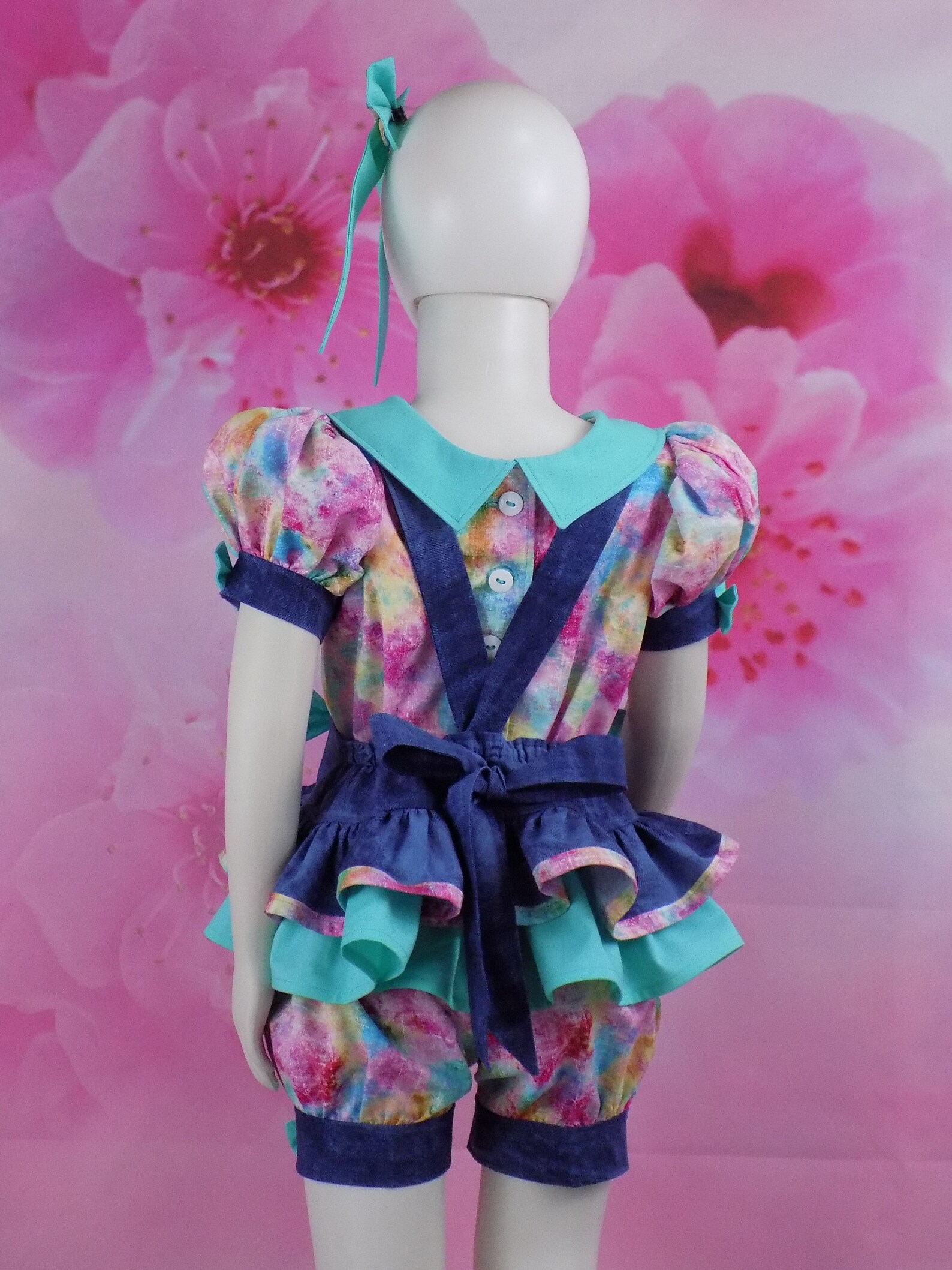 Denim Casual Wear Tie Dye Pageant Wear Casual Wear Spring - Etsy