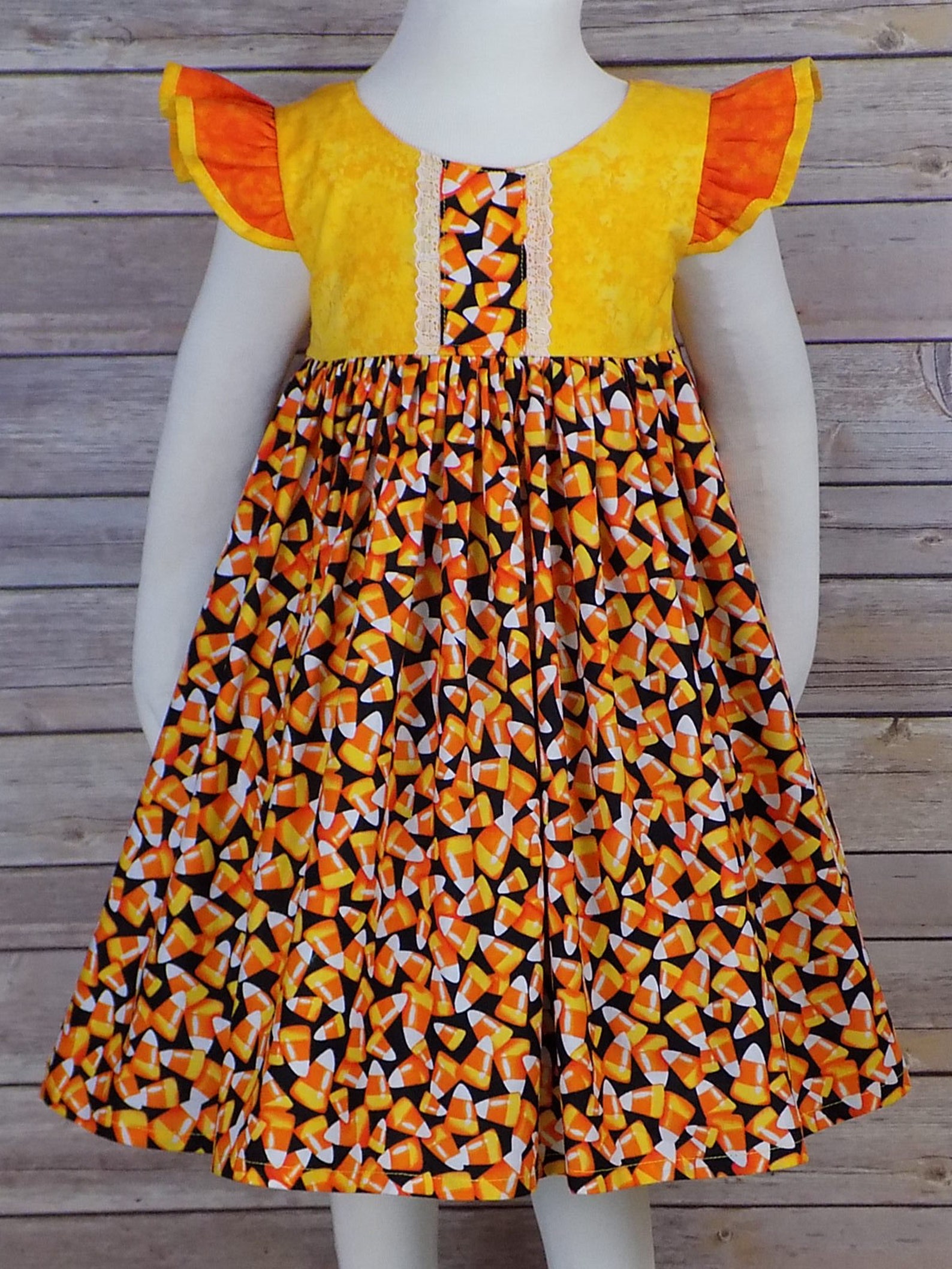 Girls CANDY CORN Dress Outfit Girls HALLOWEEN Dress | Etsy