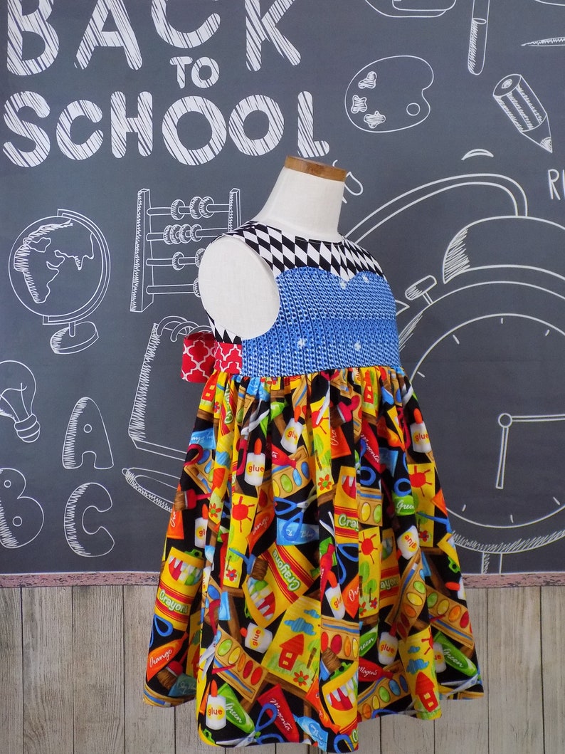 Back to School Dress First Day of School Dress Girls Back - Etsy