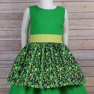 Girls Shamrock Dress, St Patricks Day Dress, Patty, Green, Toddler ...