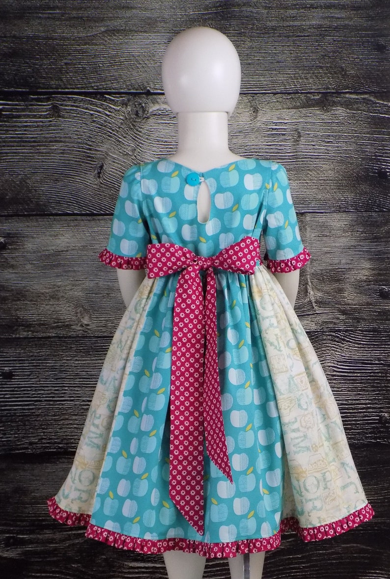 Apple Dress School Dress ABC Back to School First Day | Etsy
