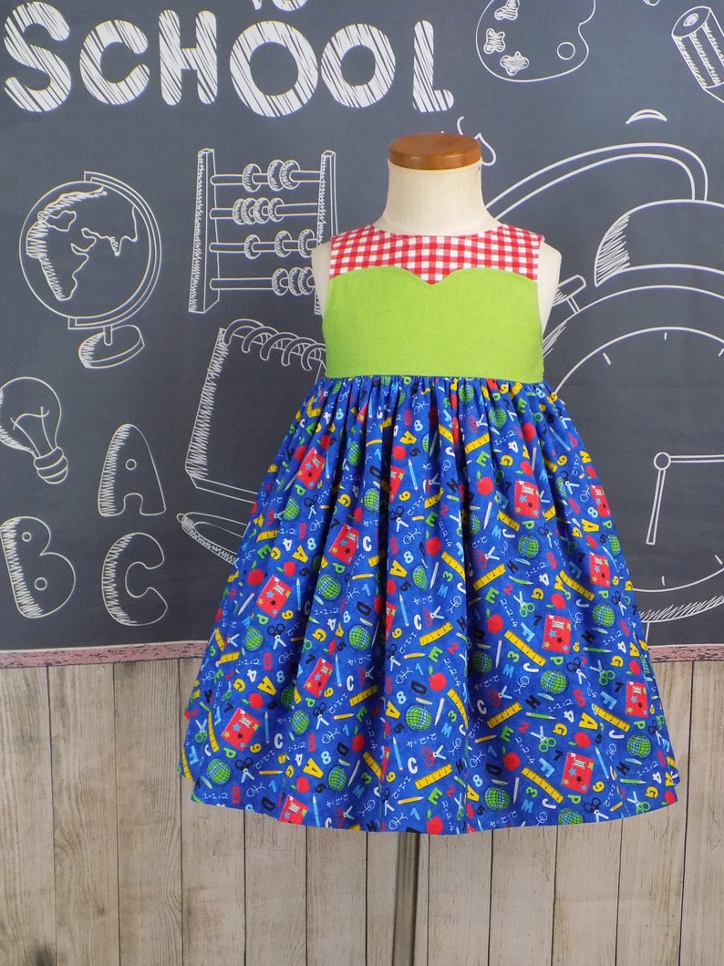 Back to School Dress First Day of School Dress Girls Back - Etsy