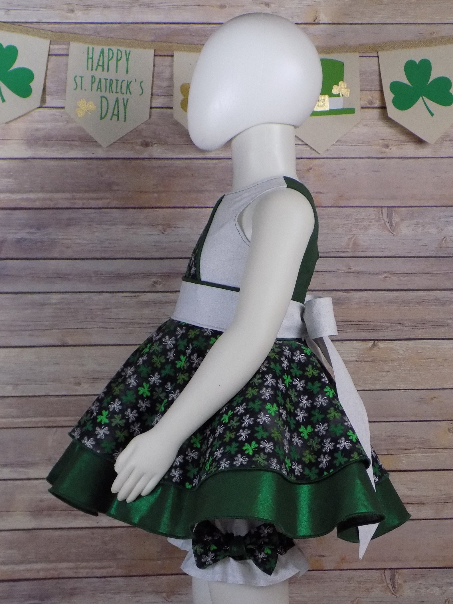 Shamrock Outift, Pageant, Girls Shamrock Dress, St Patricks Day Dress ...