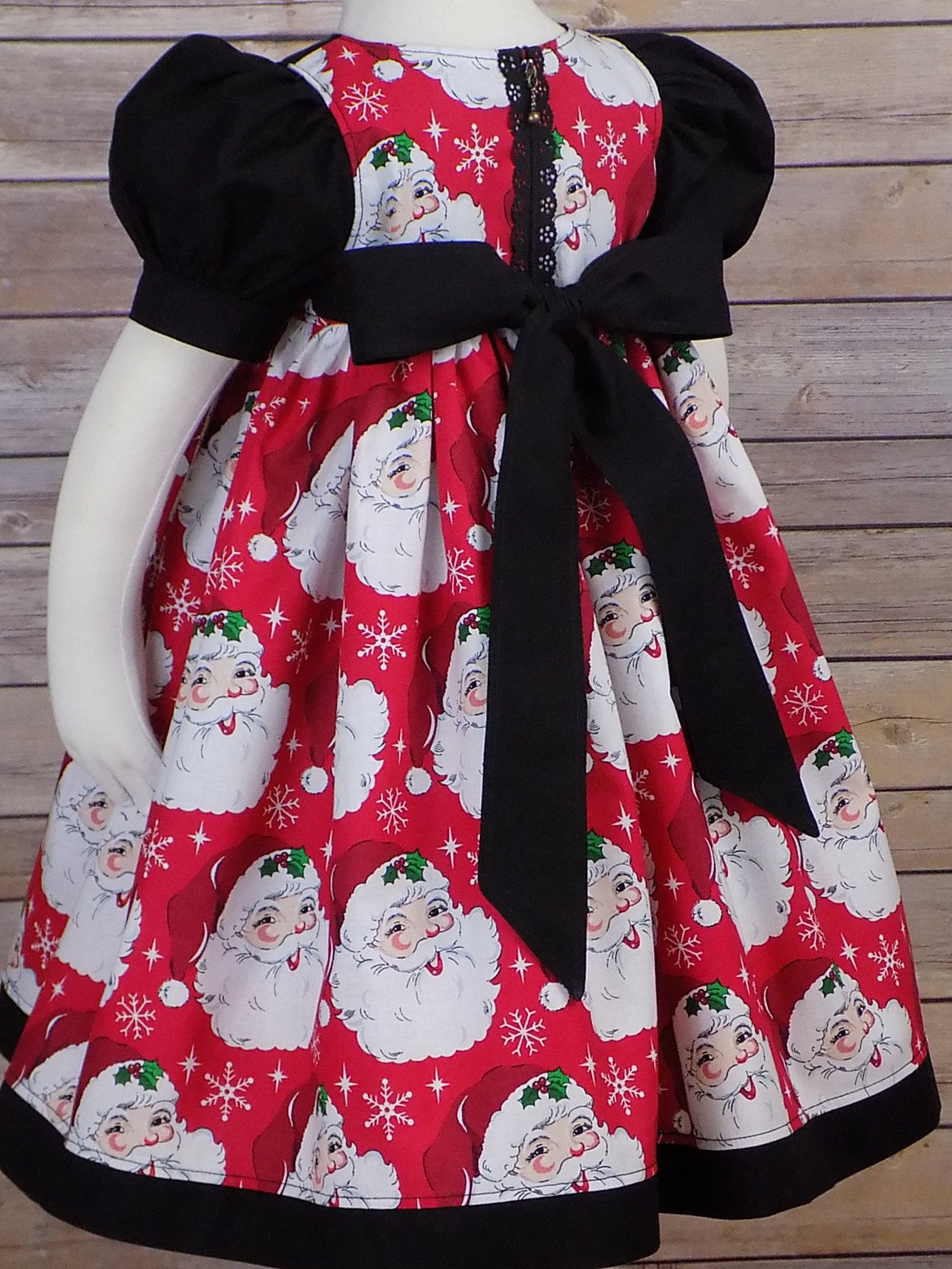 Girls Santa Dress Christmas Dress Red Christmas Dress Girl | Etsy