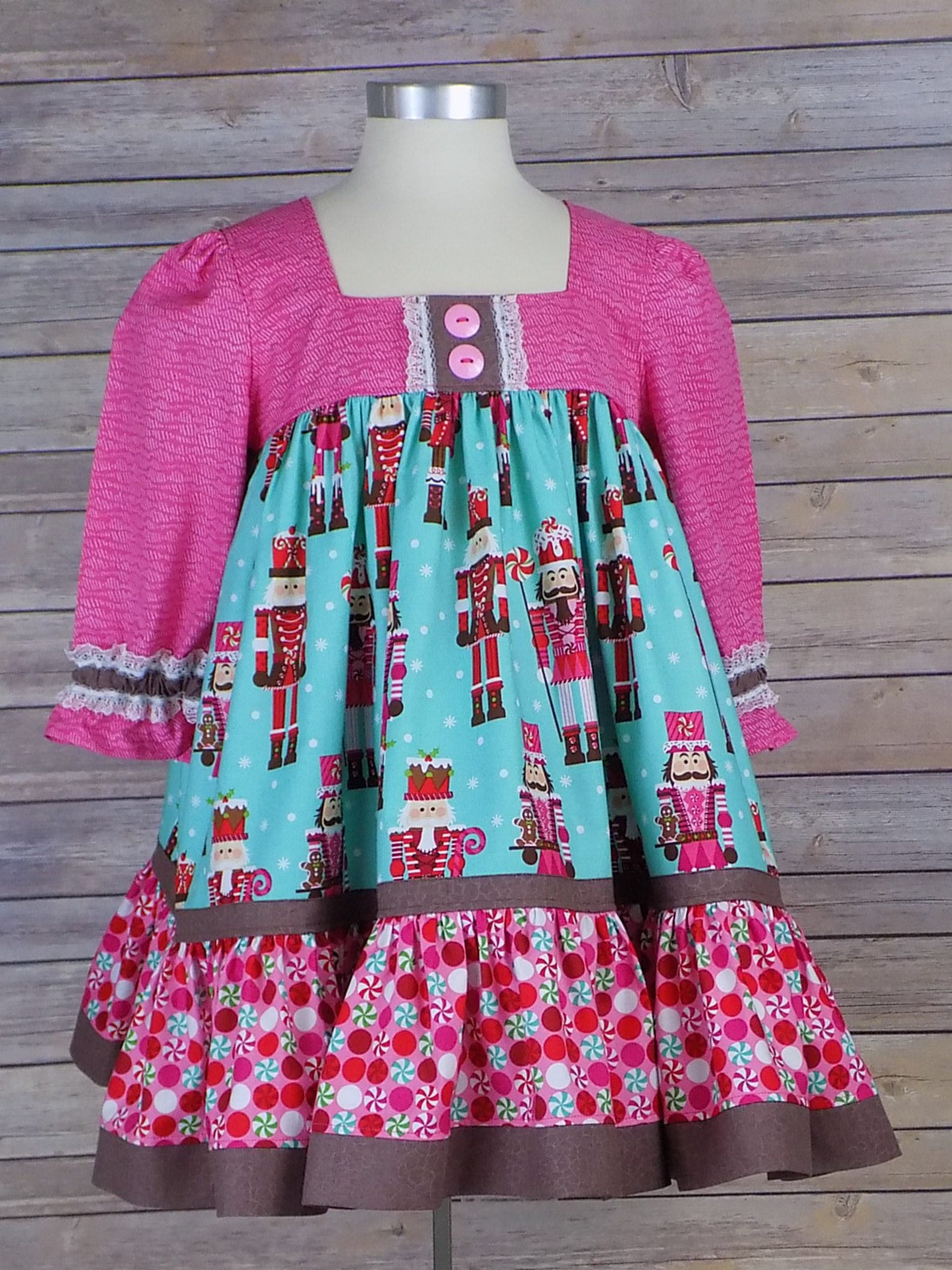 Nutcracker Dress Girls Christmas Dress Pink Mint Teal - Etsy