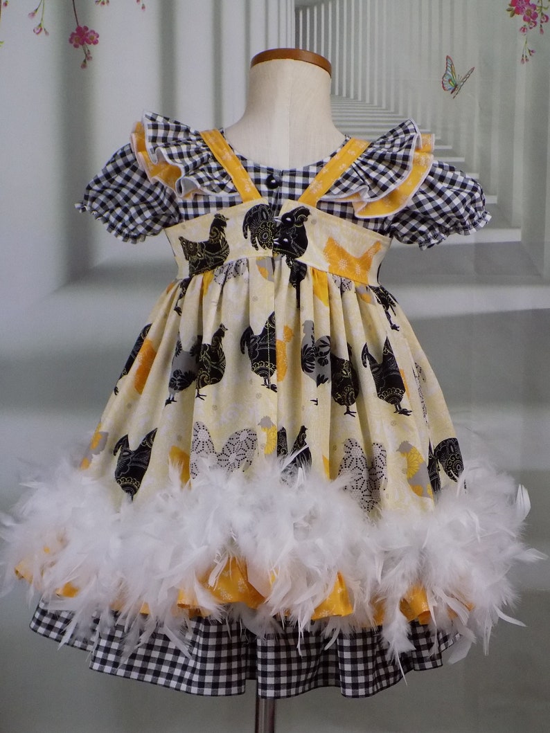 Chicken Dress Chicken Pageant Farm Dress Girl 1st - Etsy