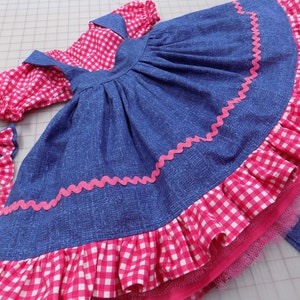 Denim Pageant Wear Hot Pink Girls Western Dress, Country, Western OOC ...