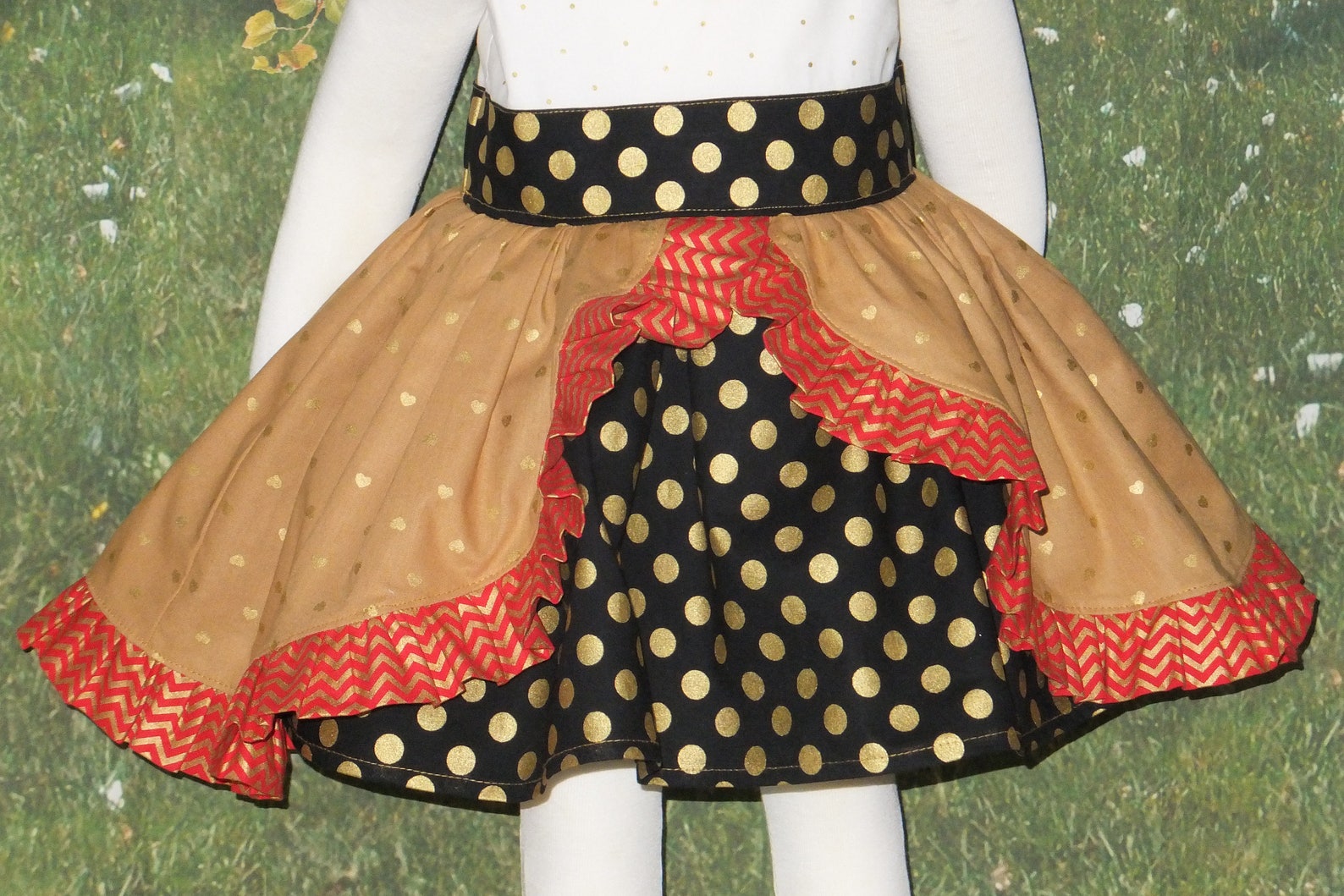 Pageant Wear OOC Girls Black Gold Dress Fancy Dress | Etsy