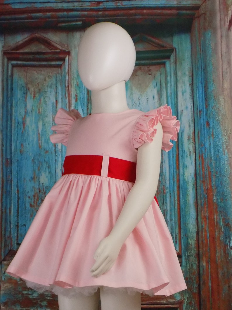 Baseball Dress Girls Peach Red Uniform Costume Pageant | Etsy