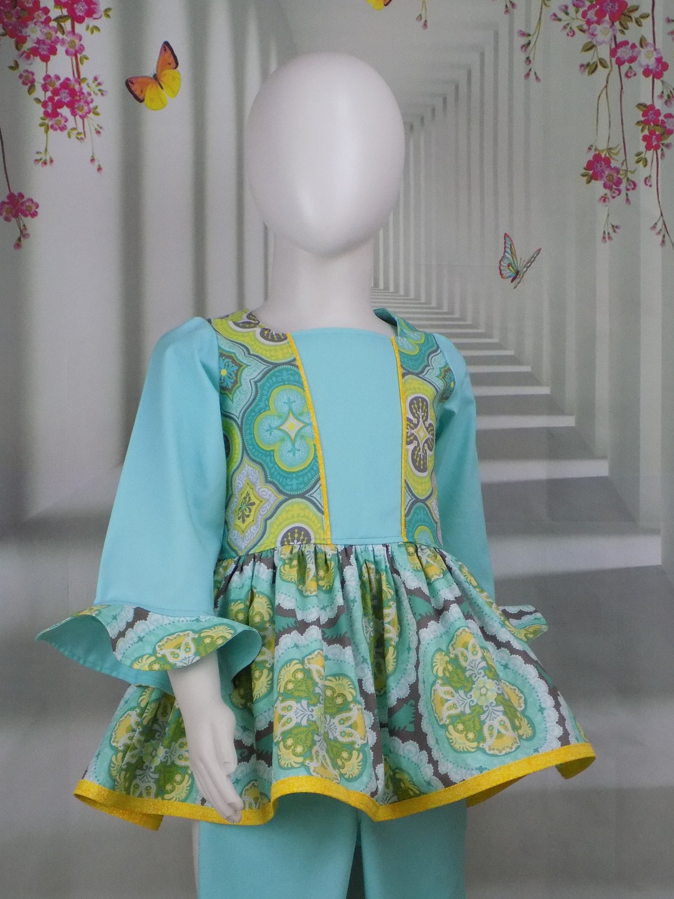 Casual Wear Pageant Outfit Girls Pant Outfit Outfit of | Etsy