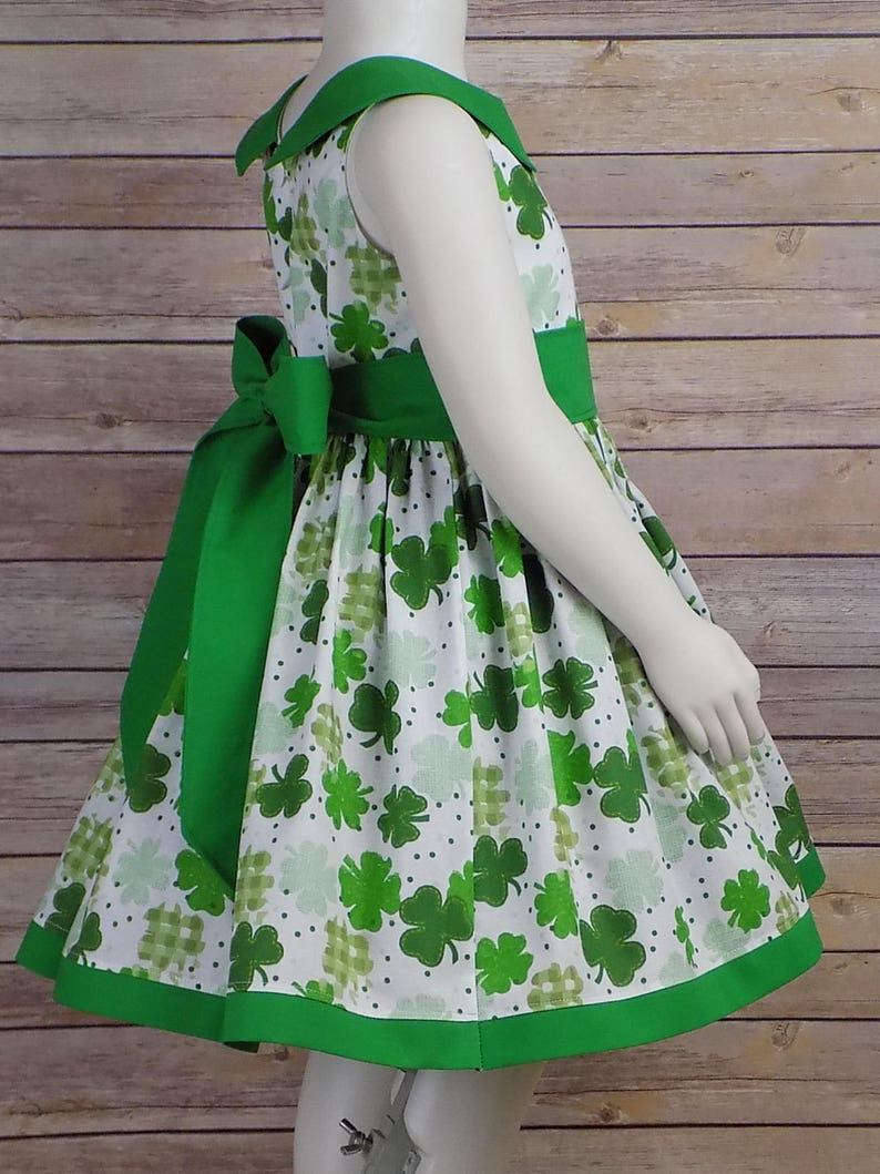 Girls Shamrock Dress, St Patricks Day Dress, Green, Toddler, Parade ...