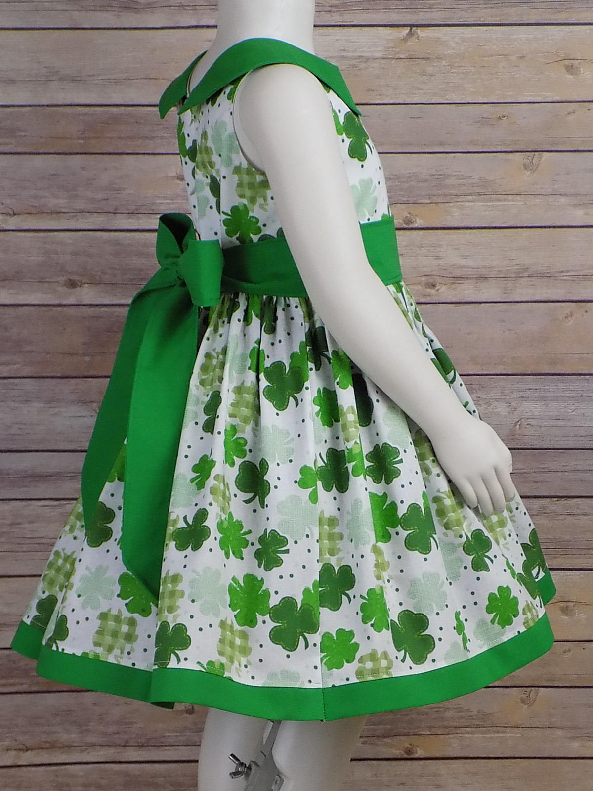 Girls Shamrock Dress, St Patricks Day Dress, Green, Toddler, Parade ...