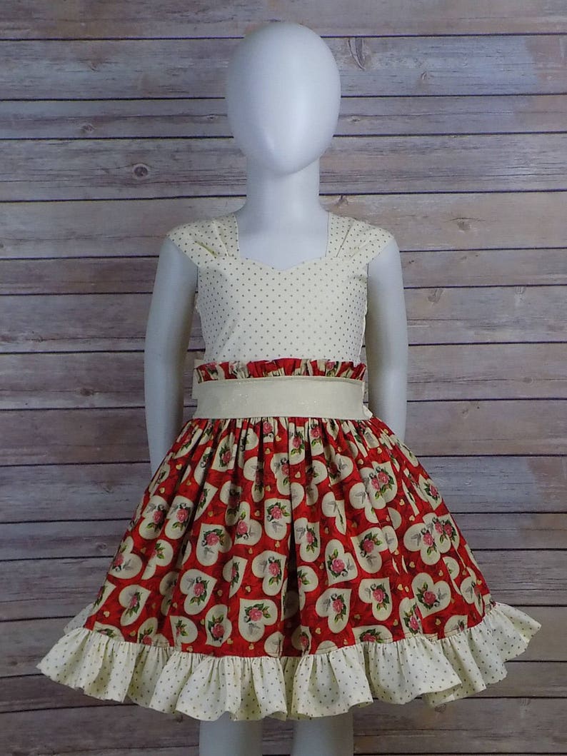 Girls Valentine Dress Fancy Valentine's Day Dress - Etsy