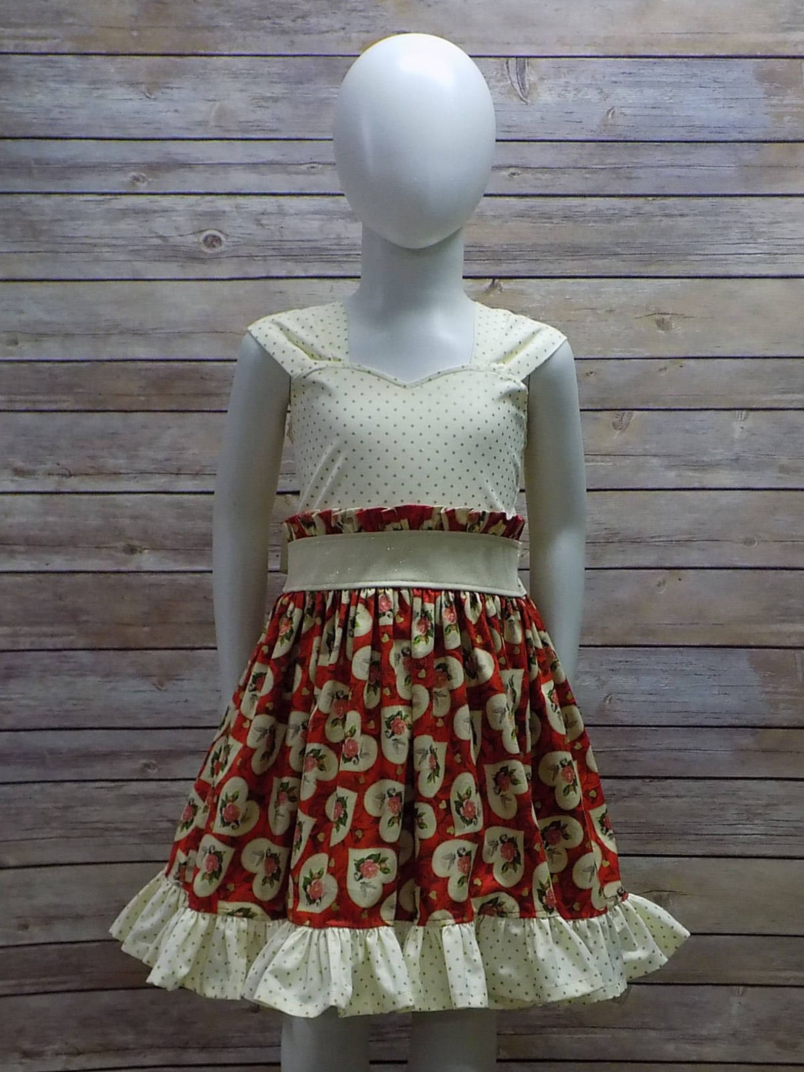 Girls Valentine Dress Fancy Valentine's Day Dress - Etsy