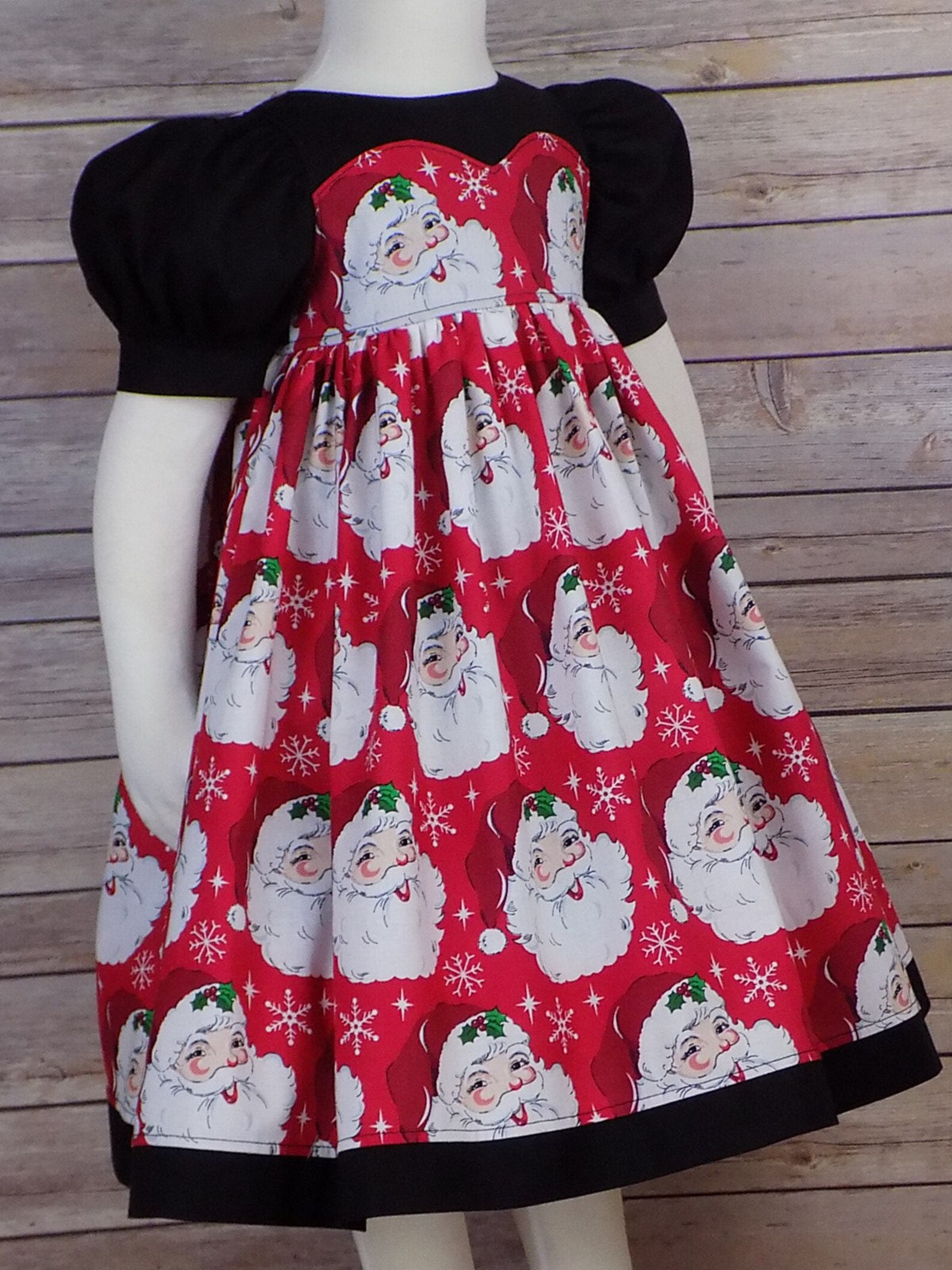 Girls Santa Dress Christmas Dress Red Christmas Dress Girl | Etsy