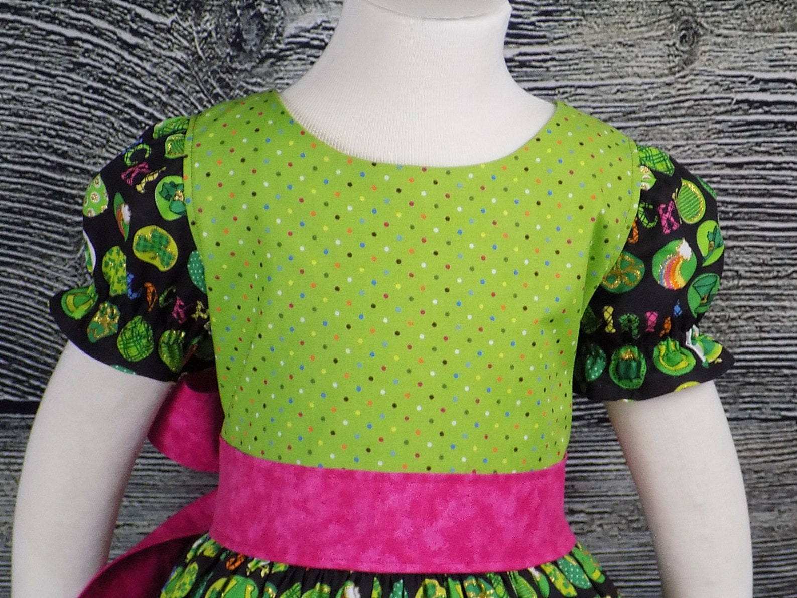 Lucky Irish Dress, Shamrock Dress, Girls, St Patricks Day Dress ...