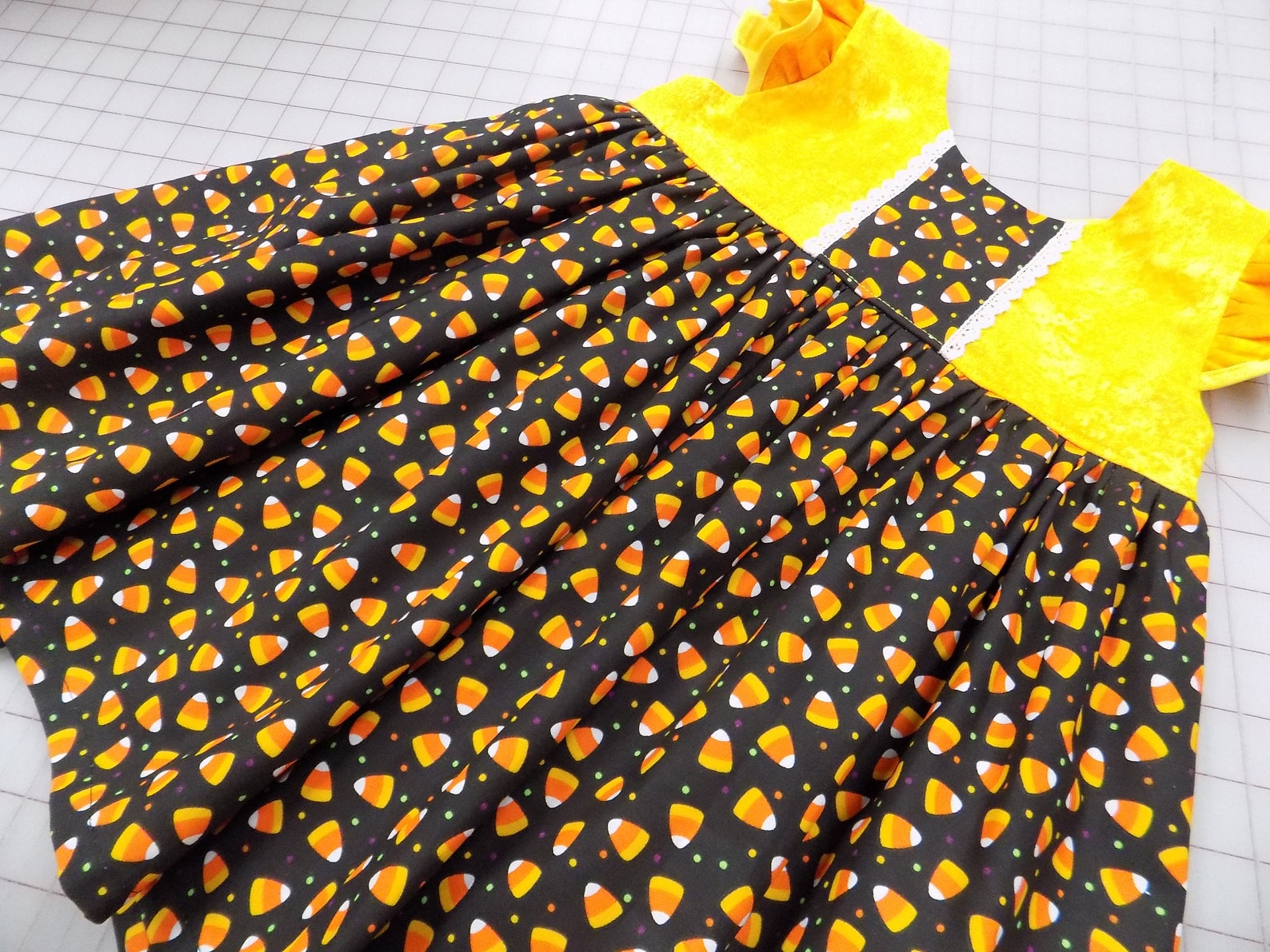 Girls CANDY CORN Dress Outfit Girls HALLOWEEN Dress - Etsy