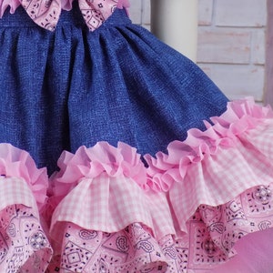 Pink Western Dress, Pink Cowgirl Outfit, Pageant Western Wear Birthday ...