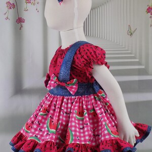 Watermelon Dress, Girls Western Dress, Country, Pageant, Denim Wear ...