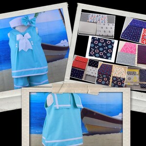 Pageant Sailor Outfit, Sailor Suit, Girl Sailor Top and Shorts ...