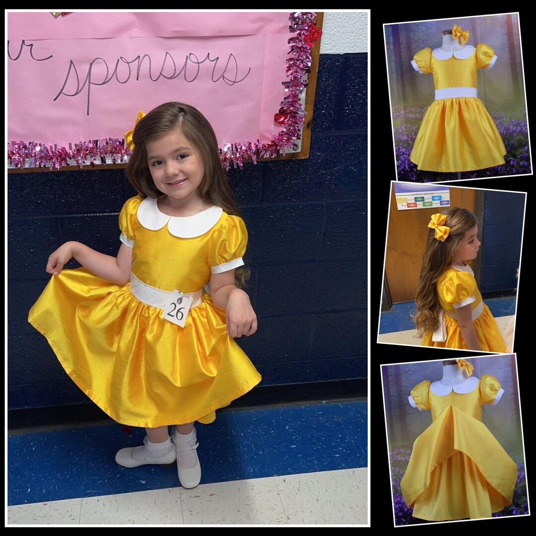 Interview Dress for Pageant, Girls Faux Silk Dupioni Dress, Pageant ...