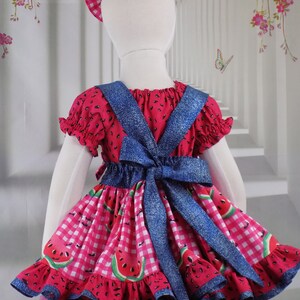 Watermelon Dress, Girls Western Dress, Country, Pageant, Denim Wear ...