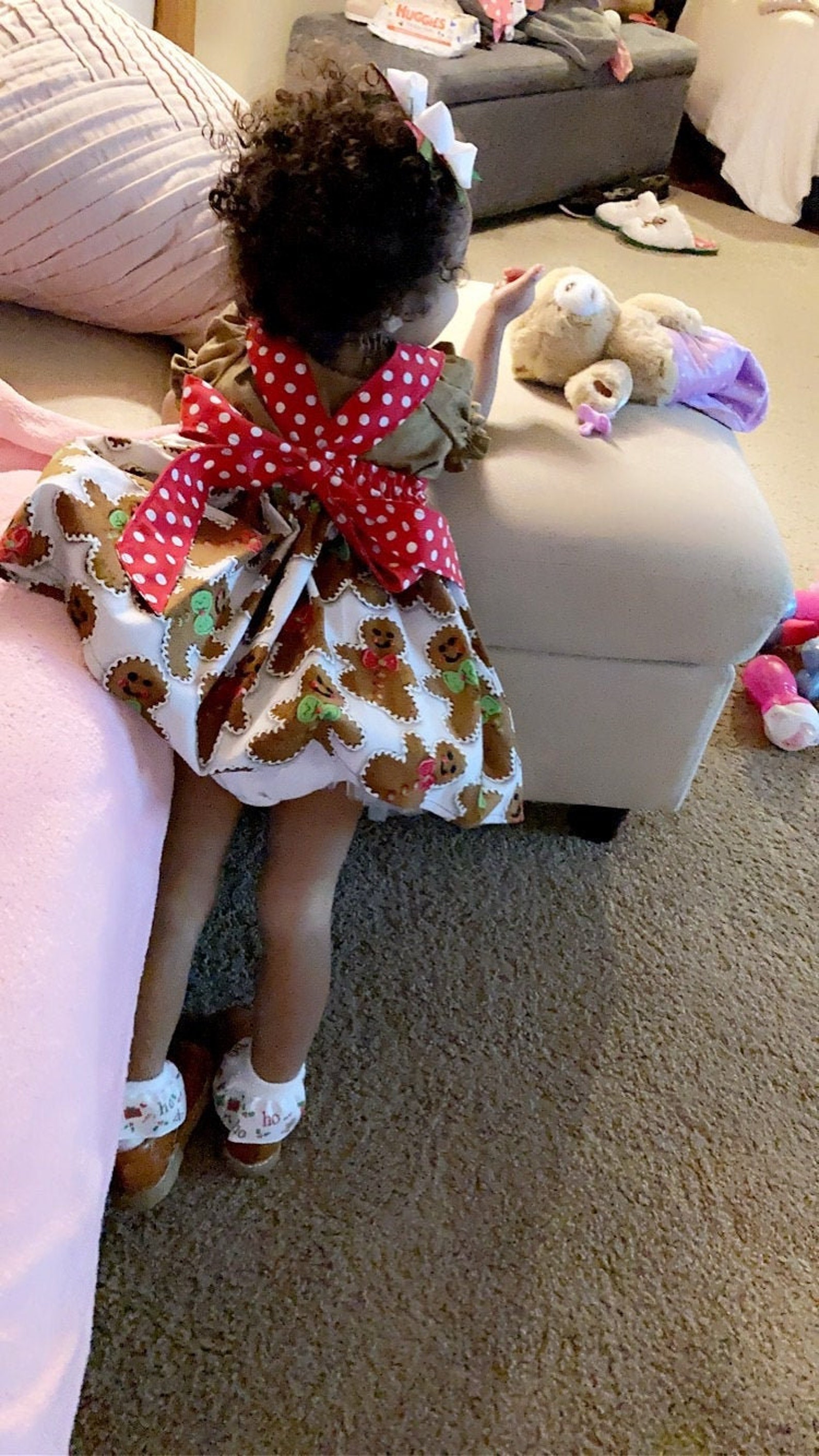 Girls Gingerbread Dress Toddler Christmas Dress Boutique - Etsy