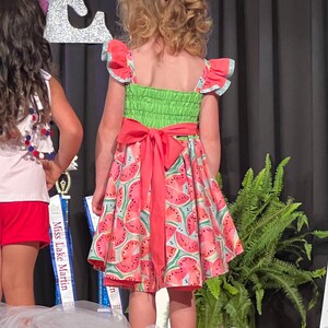Girls Watermelon Outfit, Pageant, Watermelon Casual Wear, 1st Birthday ...
