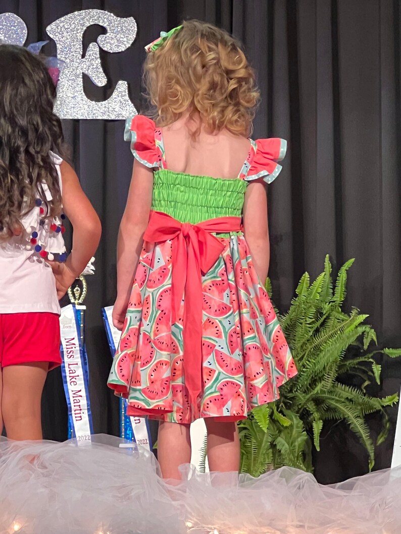Girls Watermelon Outfit, Pageant, Watermelon Casual Wear, 1st Birthday ...