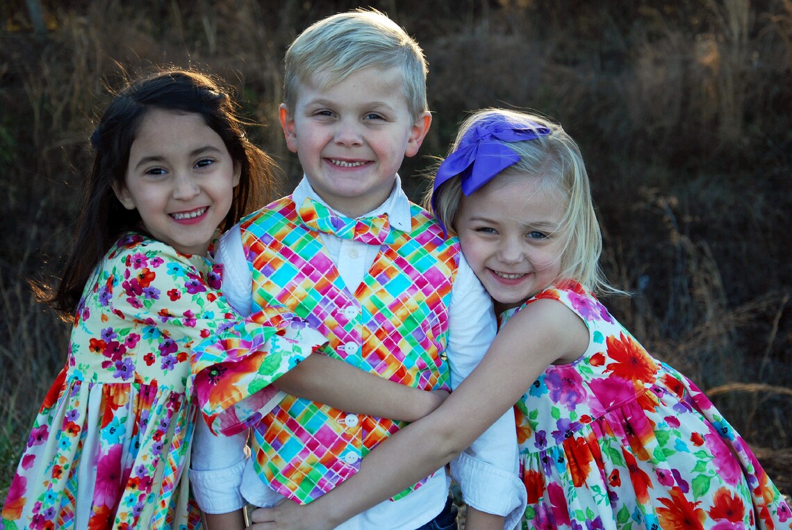 Easter, Brother Sister Set, Spring, Sibling Set, Floral, Matching ...