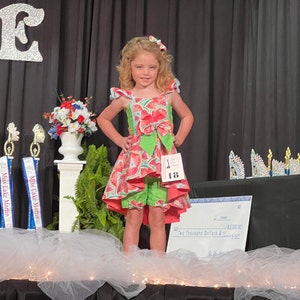 Girls Watermelon Outfit, Pageant, Watermelon Casual Wear, 1st Birthday ...