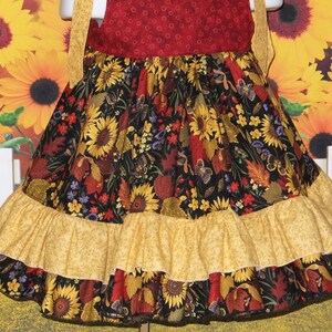 Girl, Fall Dress, Thanksgiving, Toddler, Sunflower Dress, Floral ...