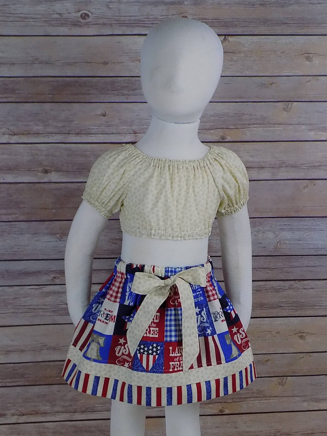 Girls, Patriotic Set, 4th July, Twirl, Skirt, Crop, Top, Outfit, Red ...