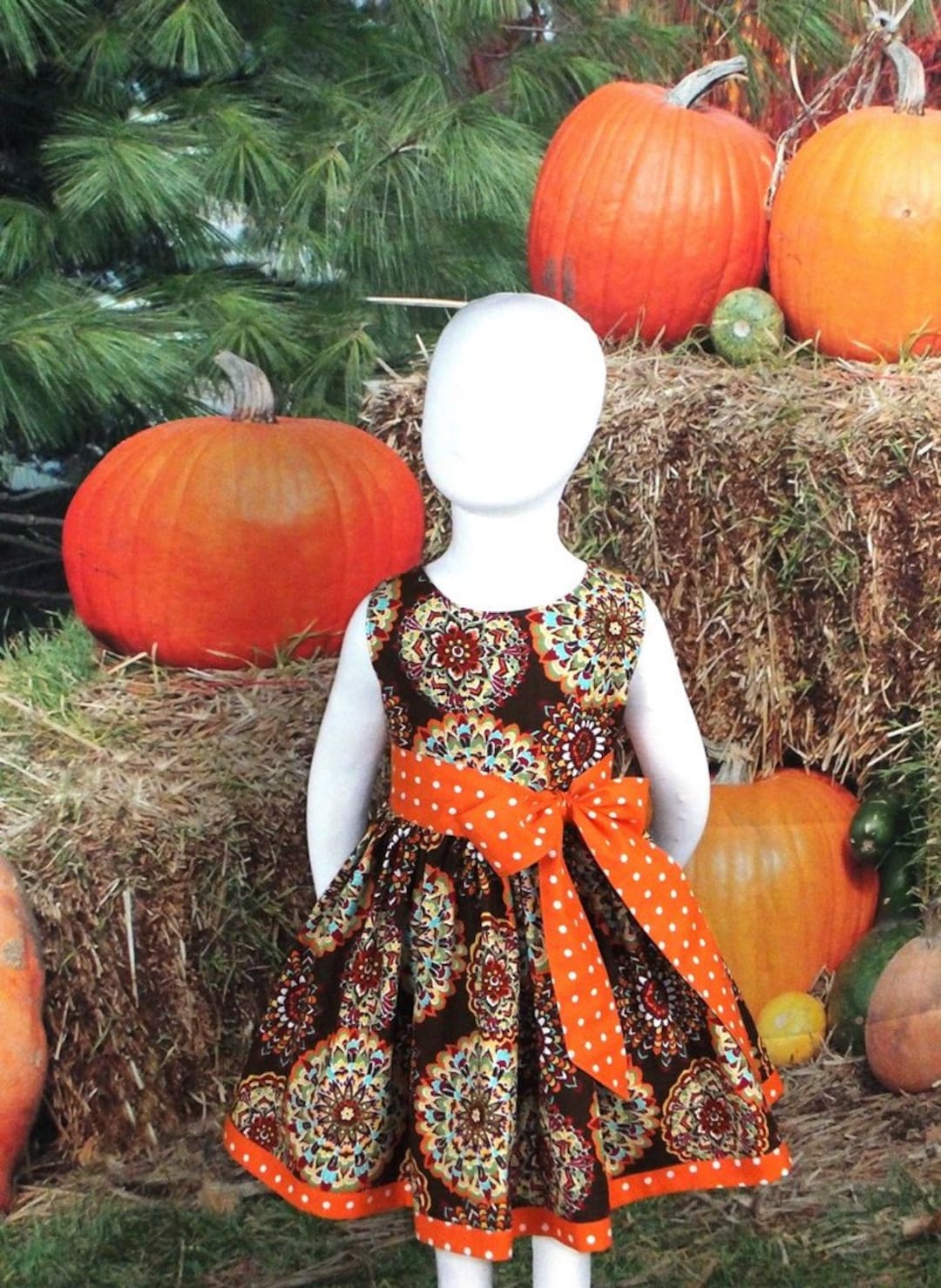 Girl, Fall Dress, Toddler, Thanksgiving Dress, Baby, Autumn Dress ...