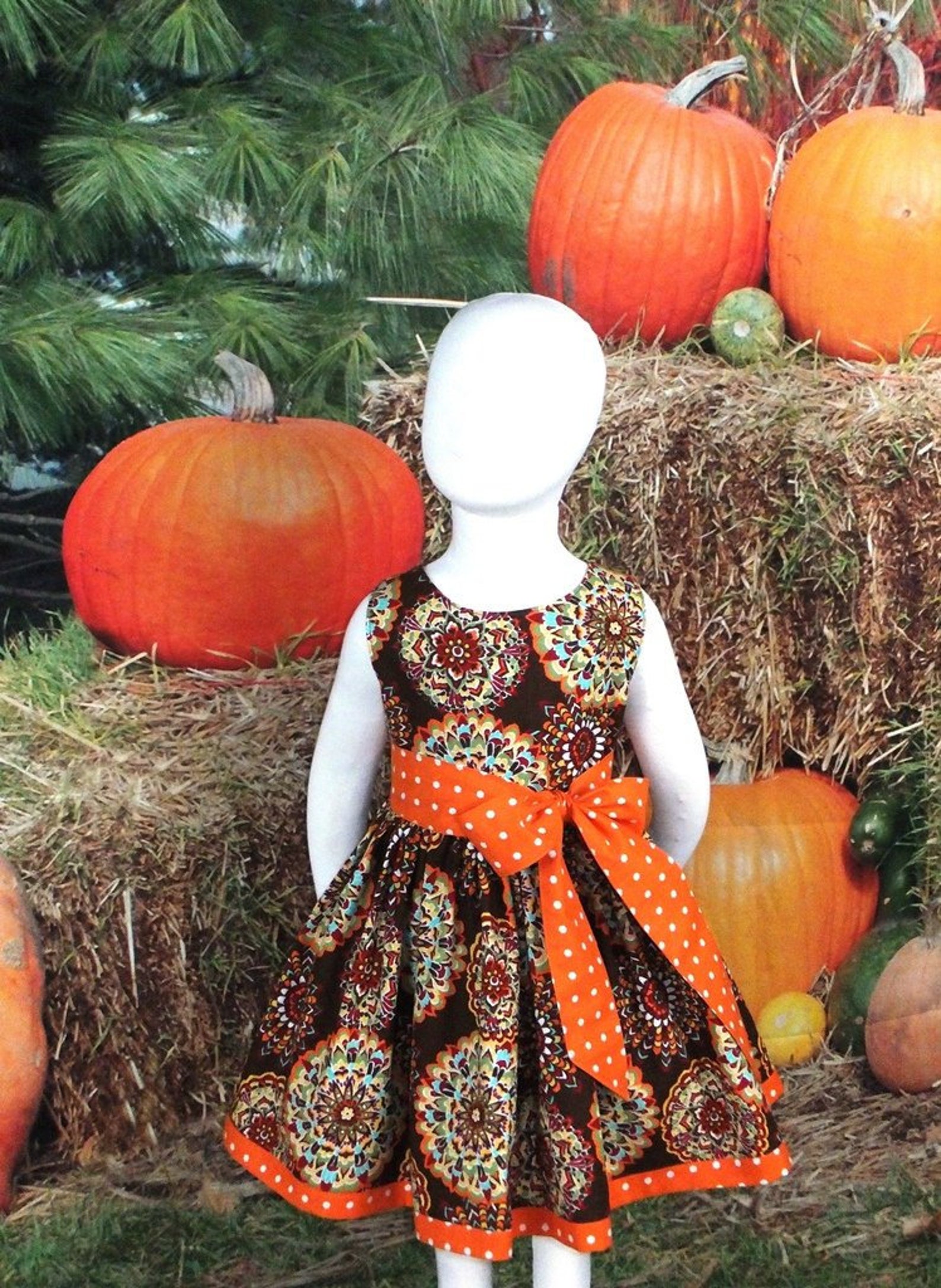 Girl, Fall Dress, Toddler, Thanksgiving Dress, Baby, Autumn Dress ...