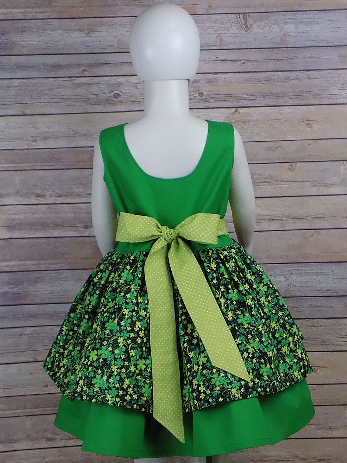 Girls Shamrock Dress, St Patricks Day Dress, Patty, Green, Toddler ...