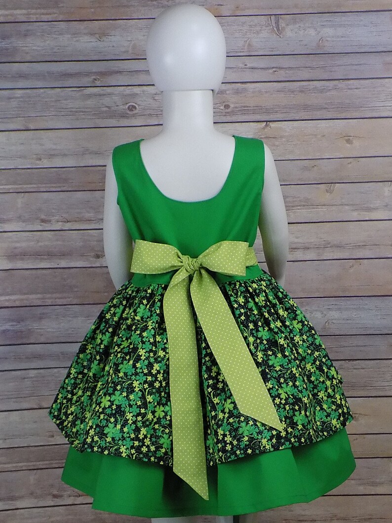Girls Shamrock Dress, St Patricks Day Dress, Patty, Green, Toddler ...